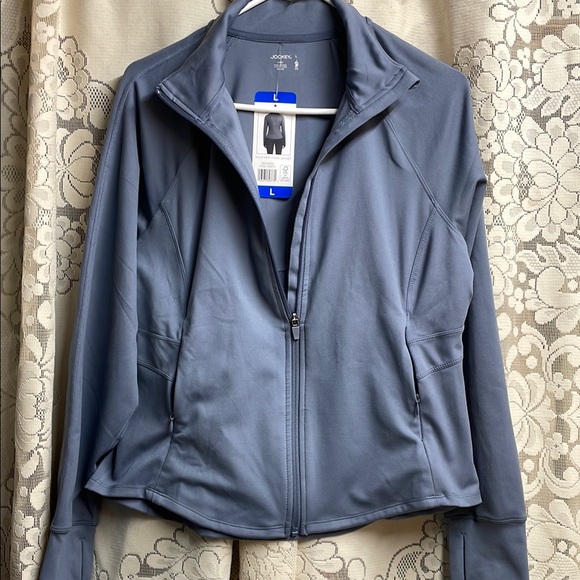 Jockey | Jackets & Coats | Jockey Gray Yoga Jacket With Tailored Fit ...